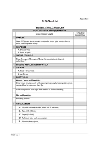 BASIC LIFE SUPPORT TRAINING MANUAL NEW MOH HOUSEMANSHIP MALAYSIA | PDF