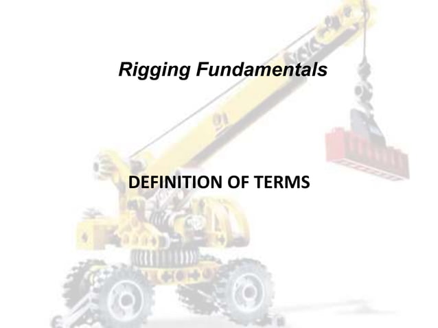 Basic liffting Rigging and Signalling.pptx