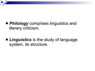 Basic linguistic notions | PPT