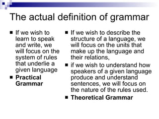 Basic linguistic notions | PPT