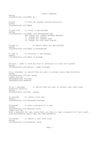 Basic linux commands | PDF