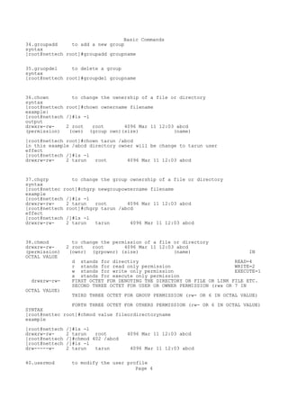 Basic linux commands | PDF