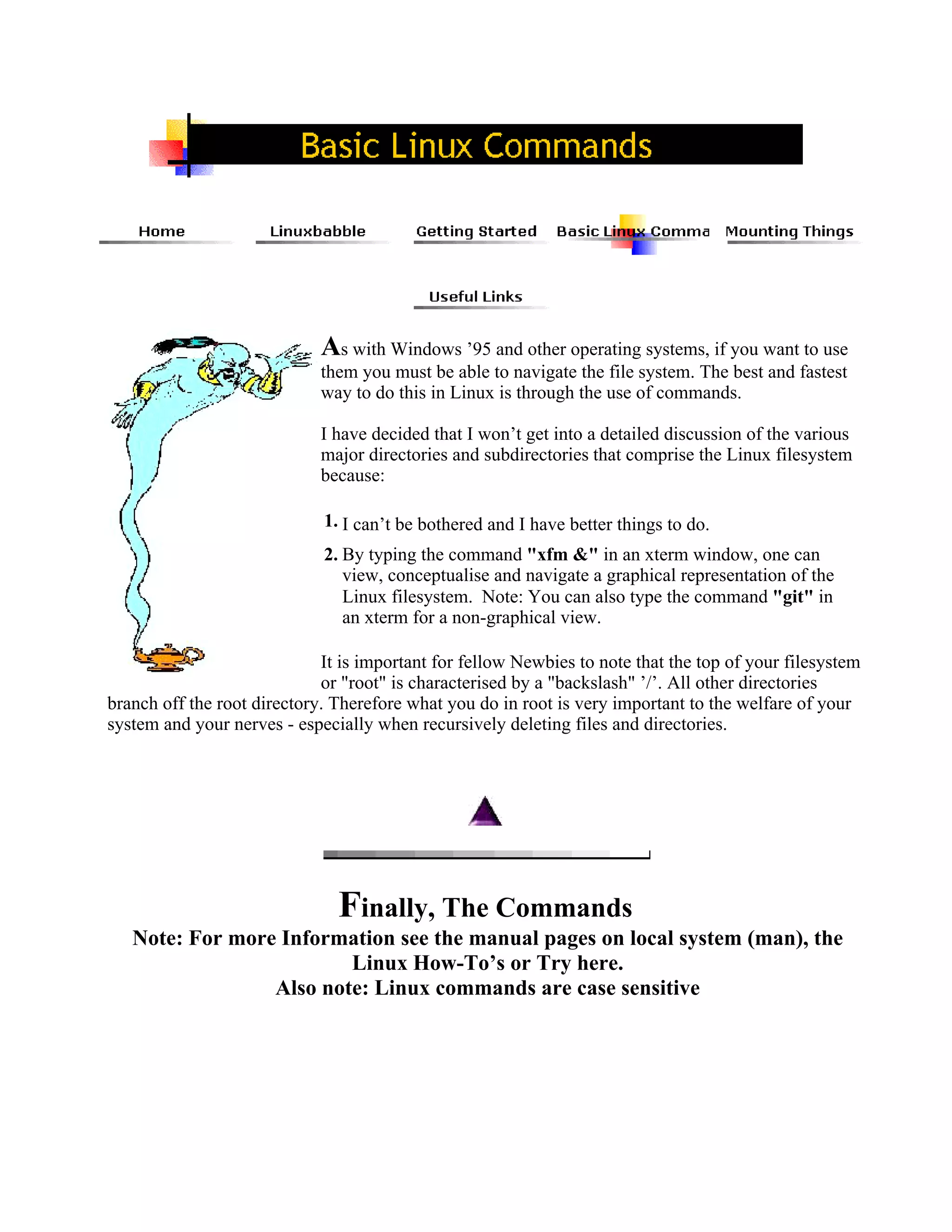 Basic linux commands | PDF | Operating Systems | Computer Software and ...