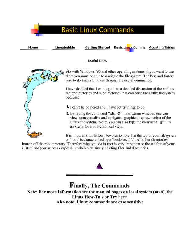 Basic linux commands | PDF | Operating Systems | Computer Software and ...