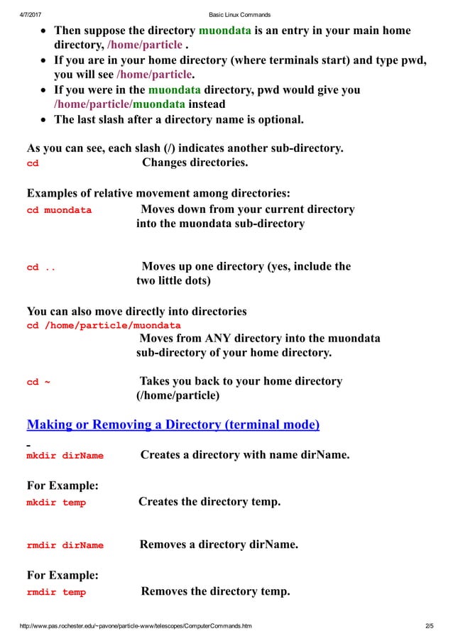 Basic linux commands | PDF