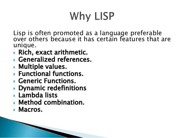 Basic lisp