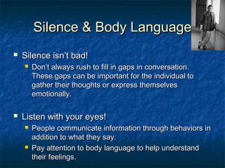 Basic listening skills | PPT