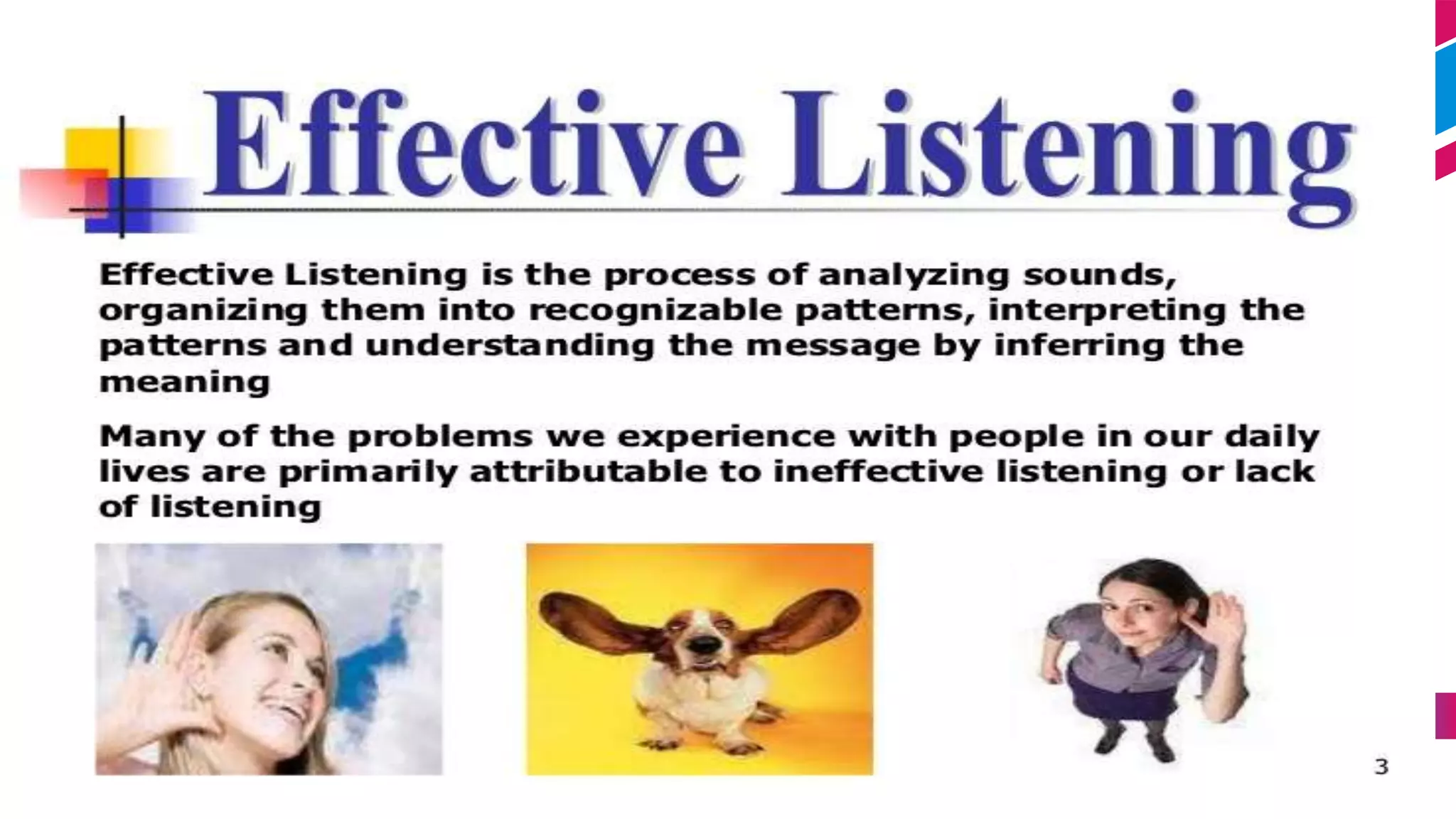 Basic listening skills || Part 1 || | PPT