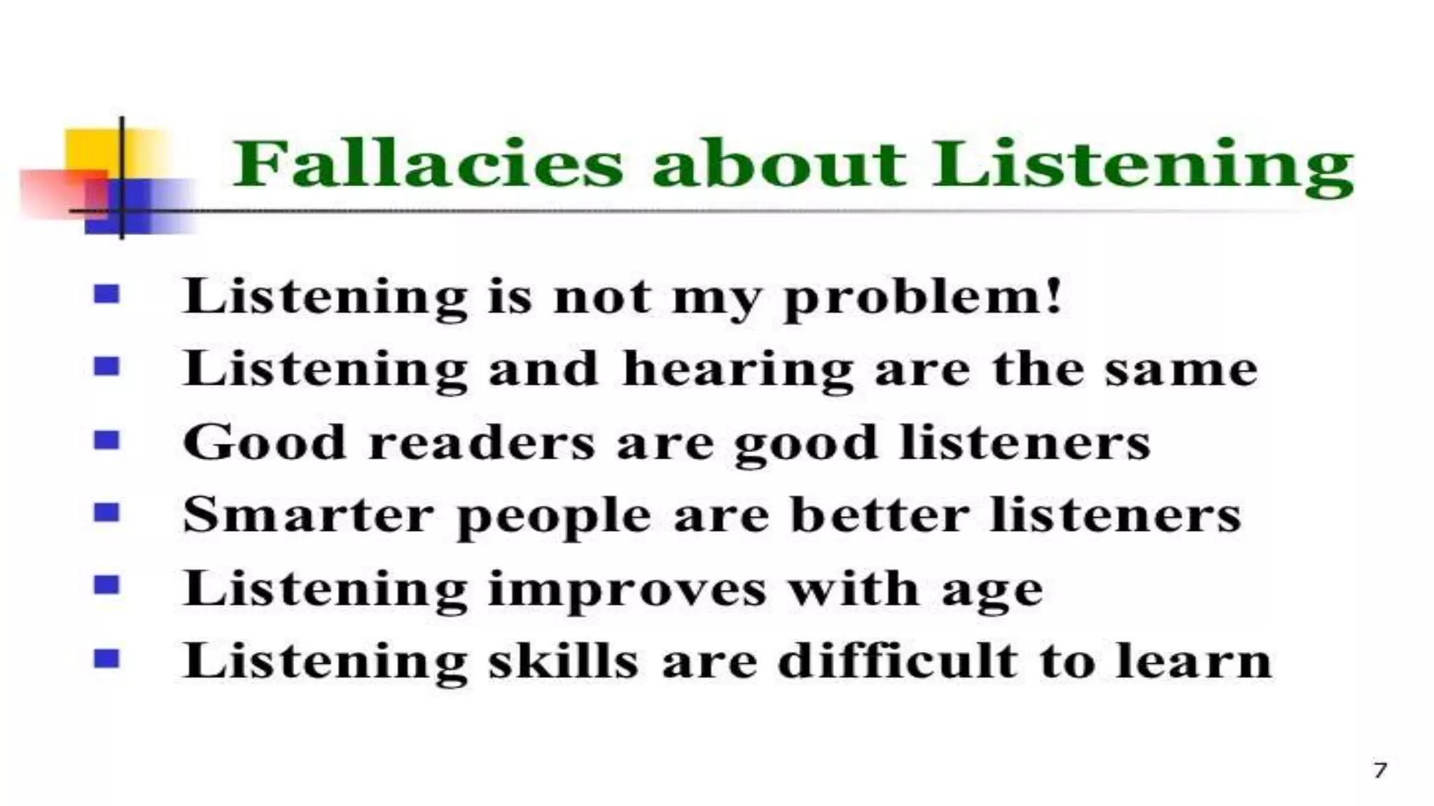 Basic listening skills || Part 1 || | PPT