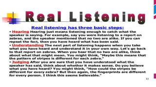 Basic listening skills || Part 1 || | PPT