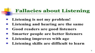 Basic listening skills || Part 1 || | PPT