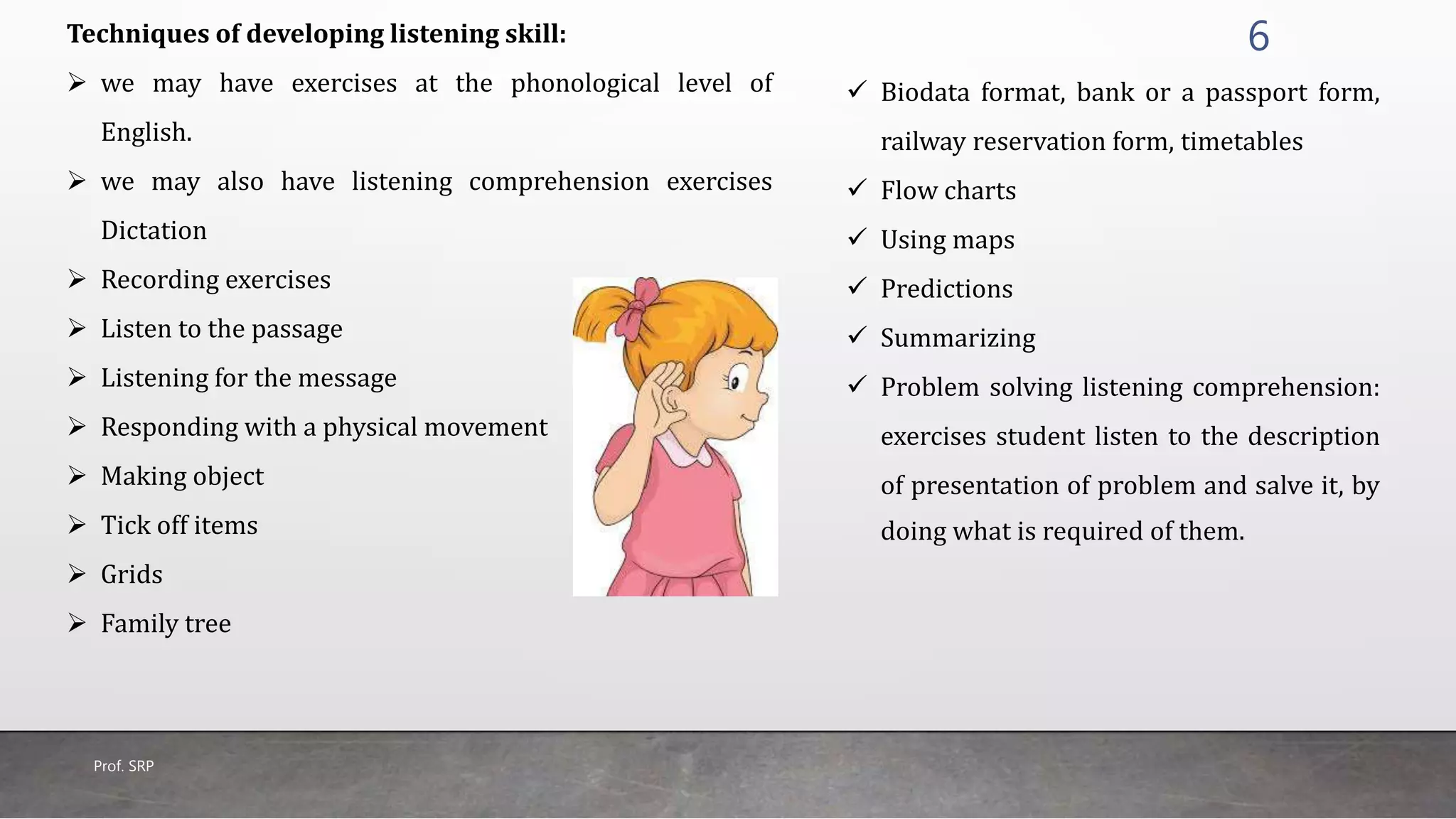 Basic listening skills | PPTX