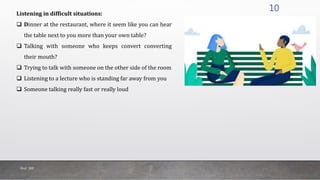 Basic listening skills | PPTX