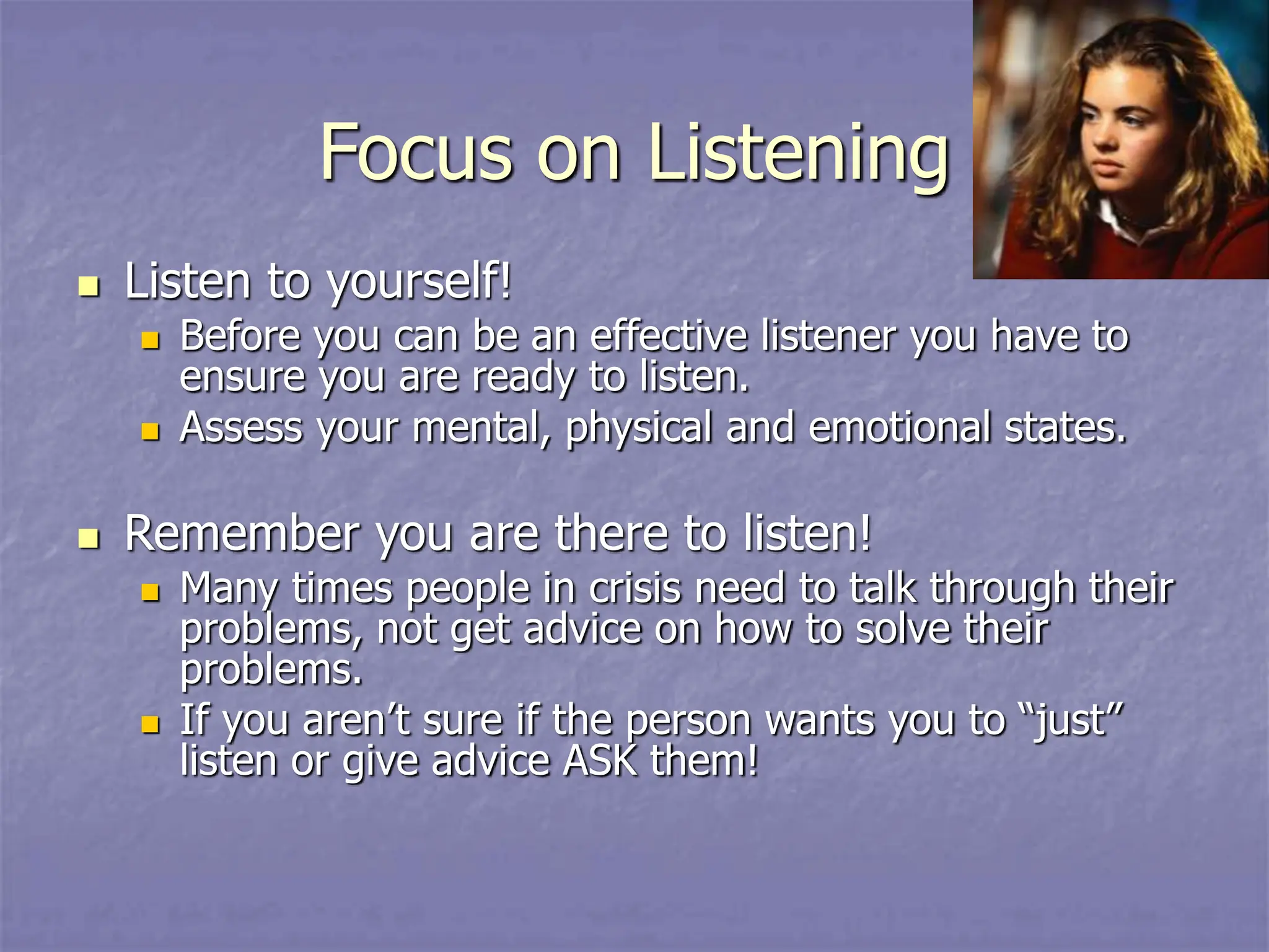Basic Listening Skills | PPT