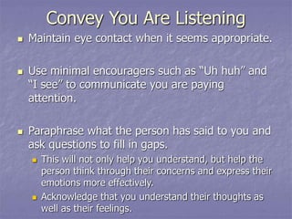 Basic Listening Skills | PPT