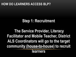 Basic literacy program | PPTX