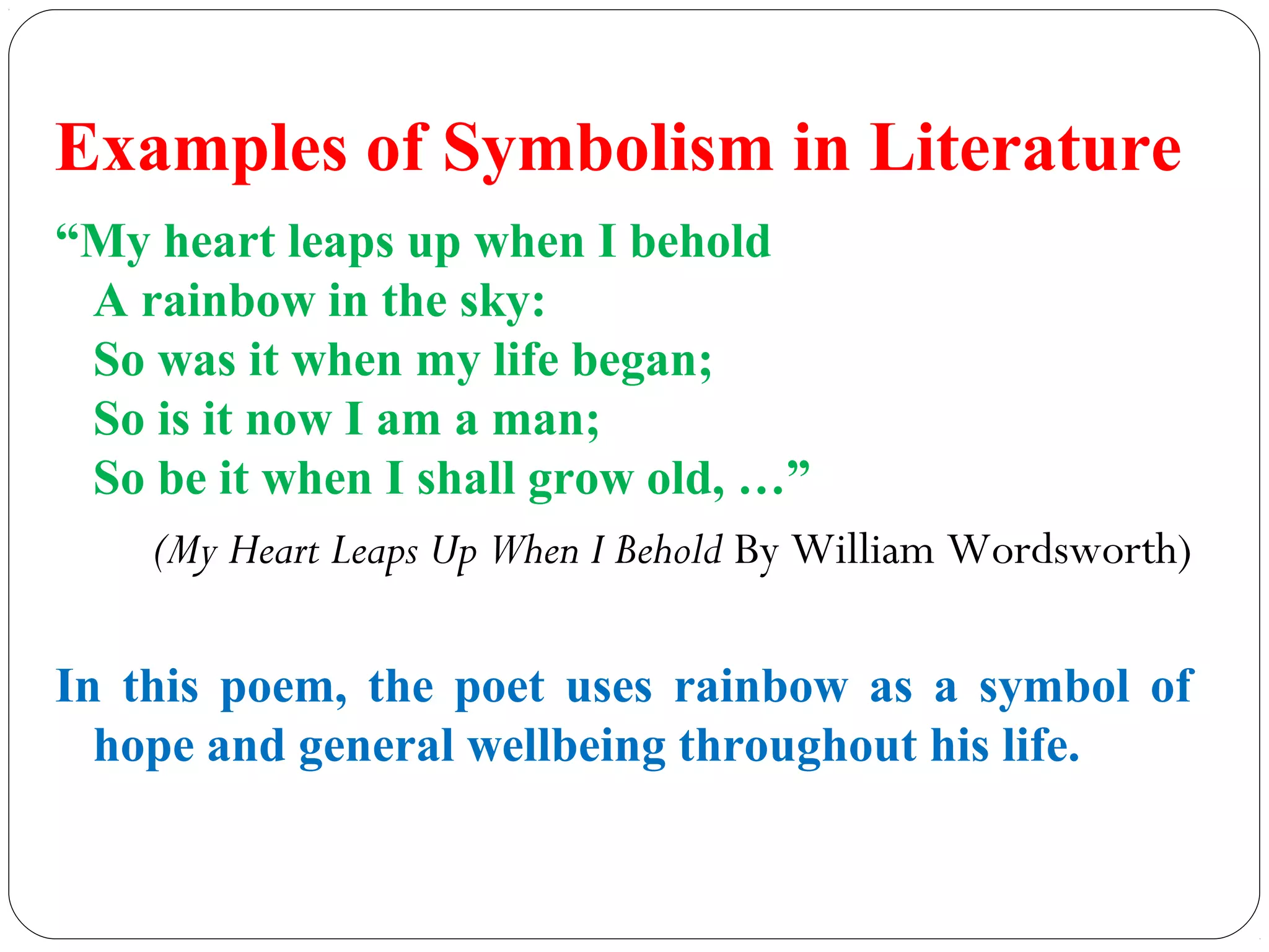 Apostrophe, Imagery, Symbolism, Denotation and Connotation | Basic ...