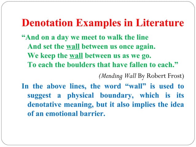 Apostrophe, Imagery, Symbolism, Denotation and Connotation | Basic ...