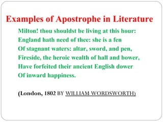 Apostrophe, Imagery, Symbolism, Denotation and Connotation | Basic ...