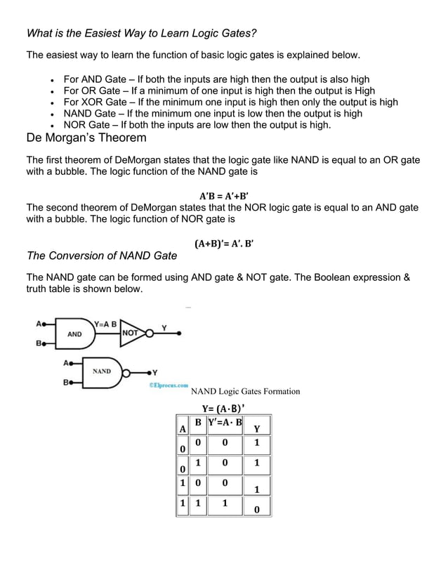 Basic Logic Gates with Truth Tables.pdf | Programming Languages | Computing