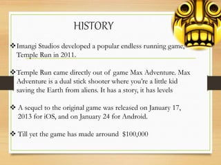 Basic logic of temple run | PPTX