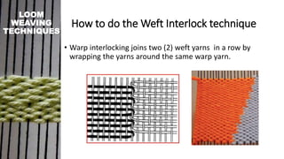 BASIC LOOM WEAVING TECHNIQUES.pptx