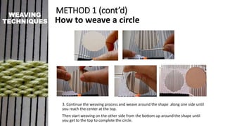 BASIC LOOM WEAVING TECHNIQUES.pptx