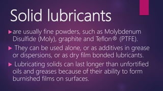 EIM NC II- Basic lubricant | PPTX