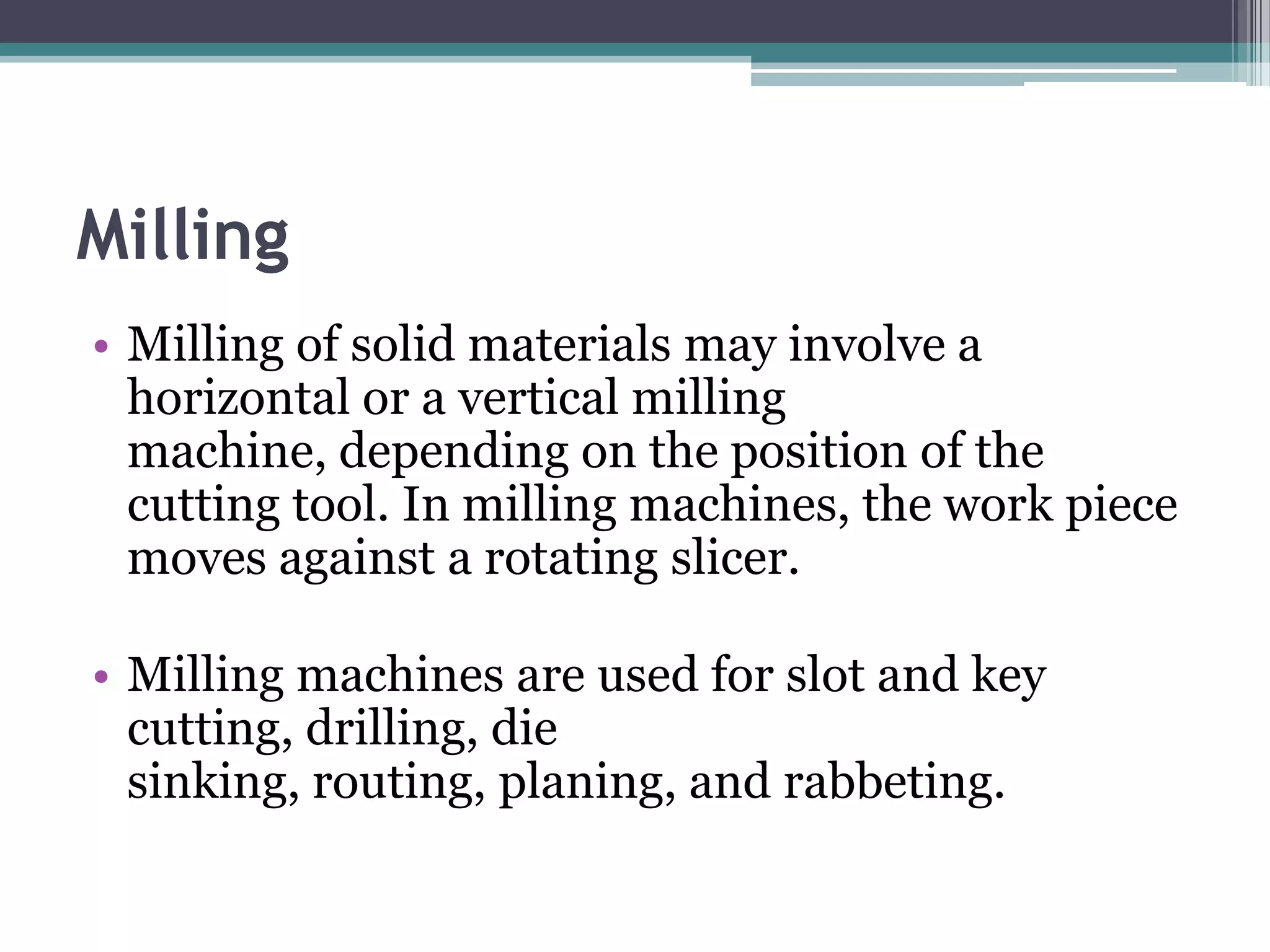 Basic Machine Shop Processes | PPTX