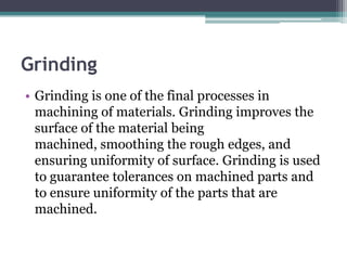Basic Machine Shop Processes | PPTX