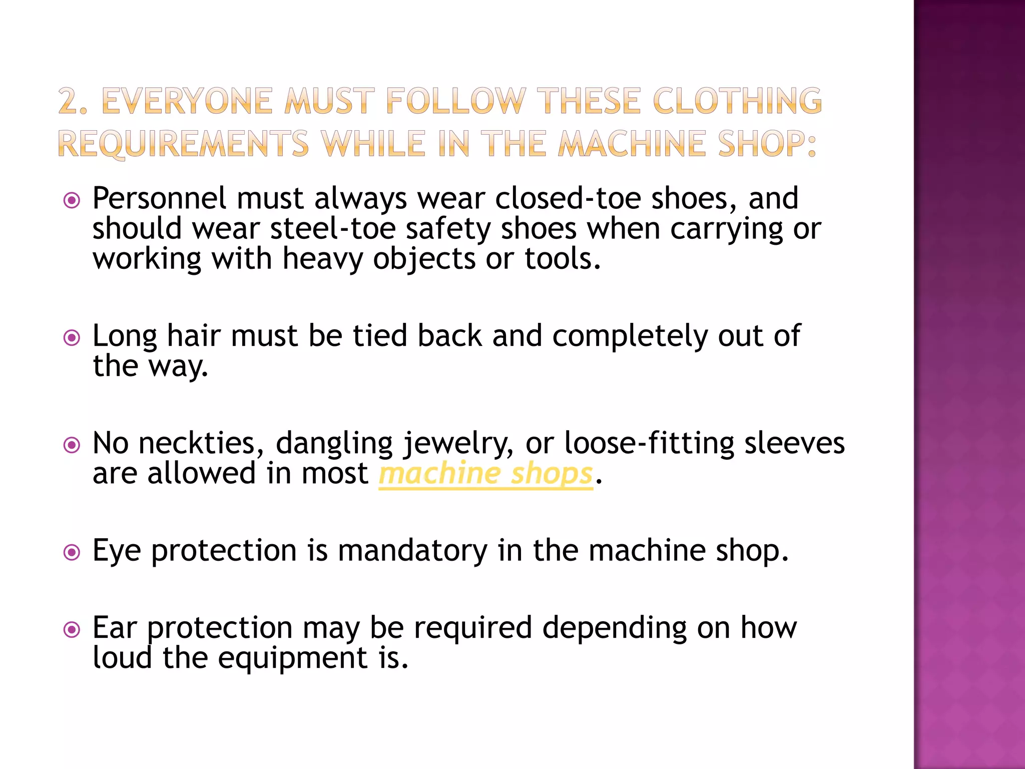 Basic Machine Shop Safety And Maintenance Tips | PDF