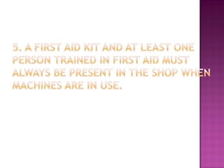 Basic Machine Shop Safety And Maintenance Tips | PPT