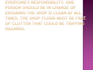 Basic Machine Shop Safety And Maintenance Tips | PPT