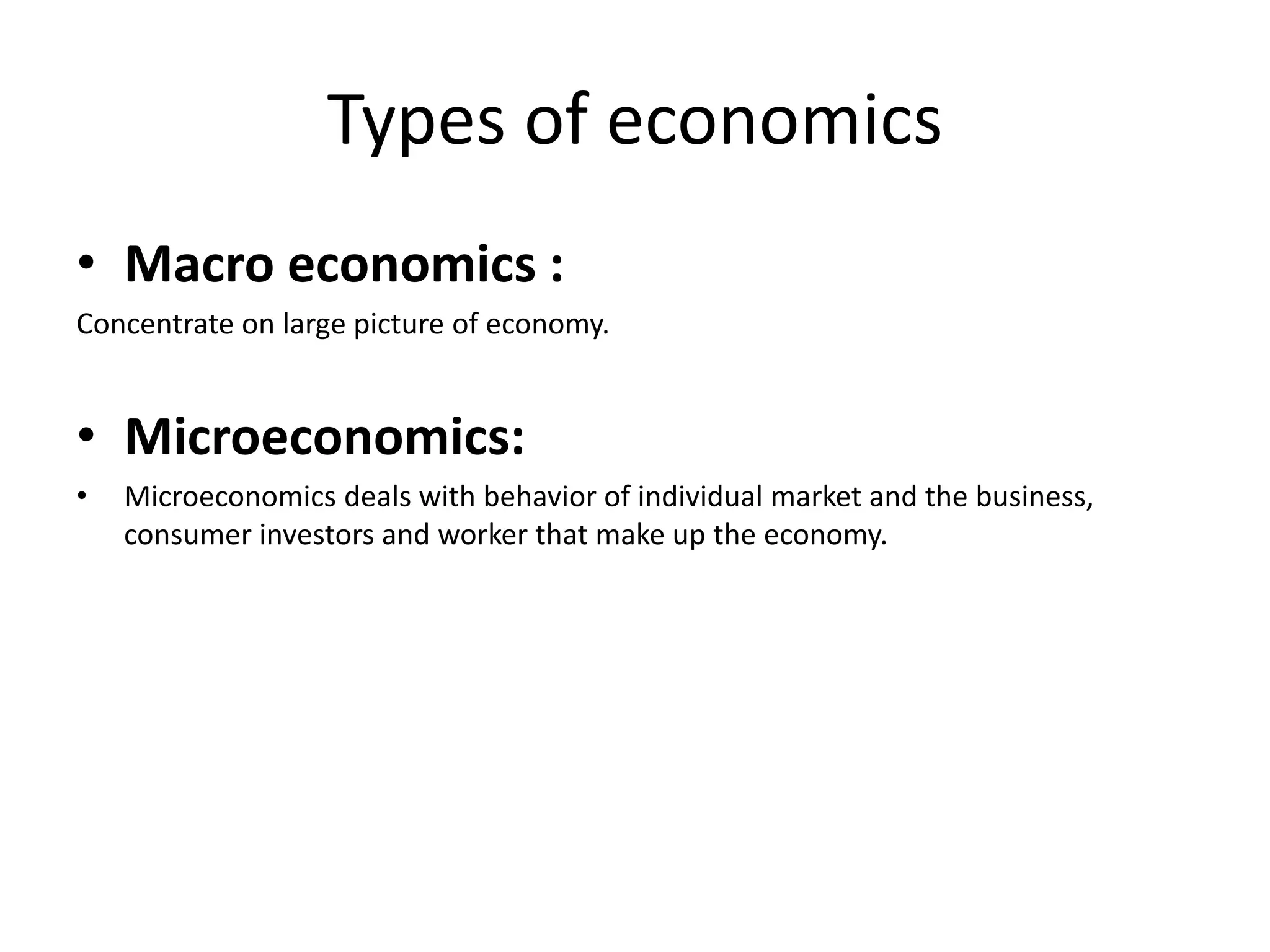 Basic macroeconomics | PPT