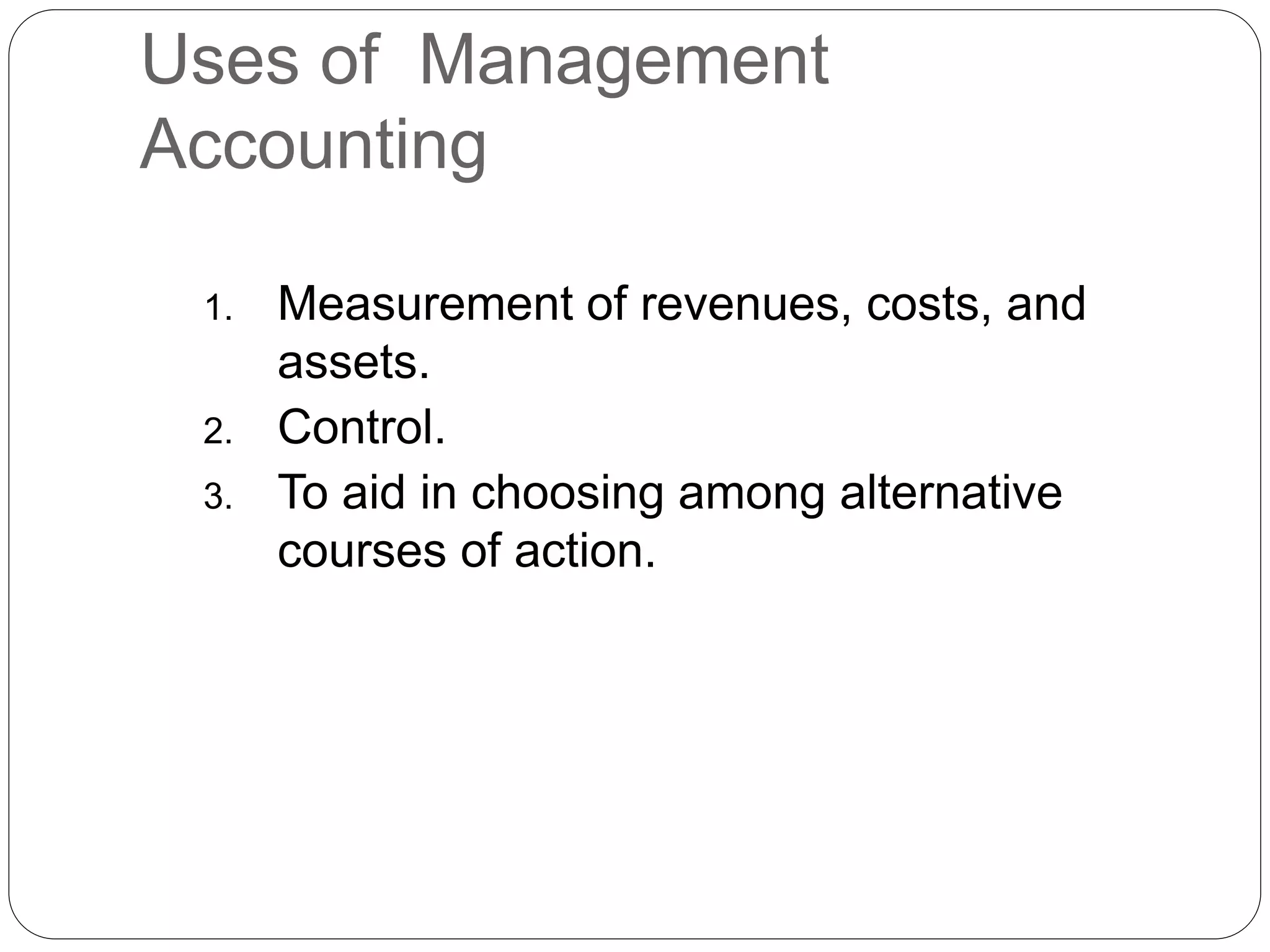 Basic management accounting concepts | PPTX