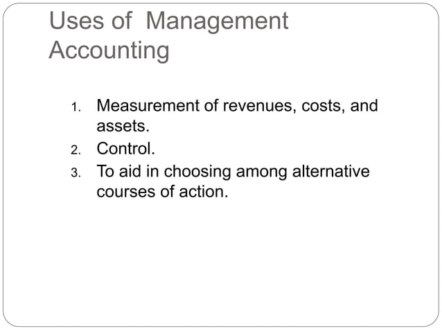 Basic management accounting concepts | PPTX | Stocks and Bonds ...
