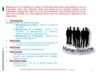 Basic management fundamental principles | PPTX | Human Resources | Business