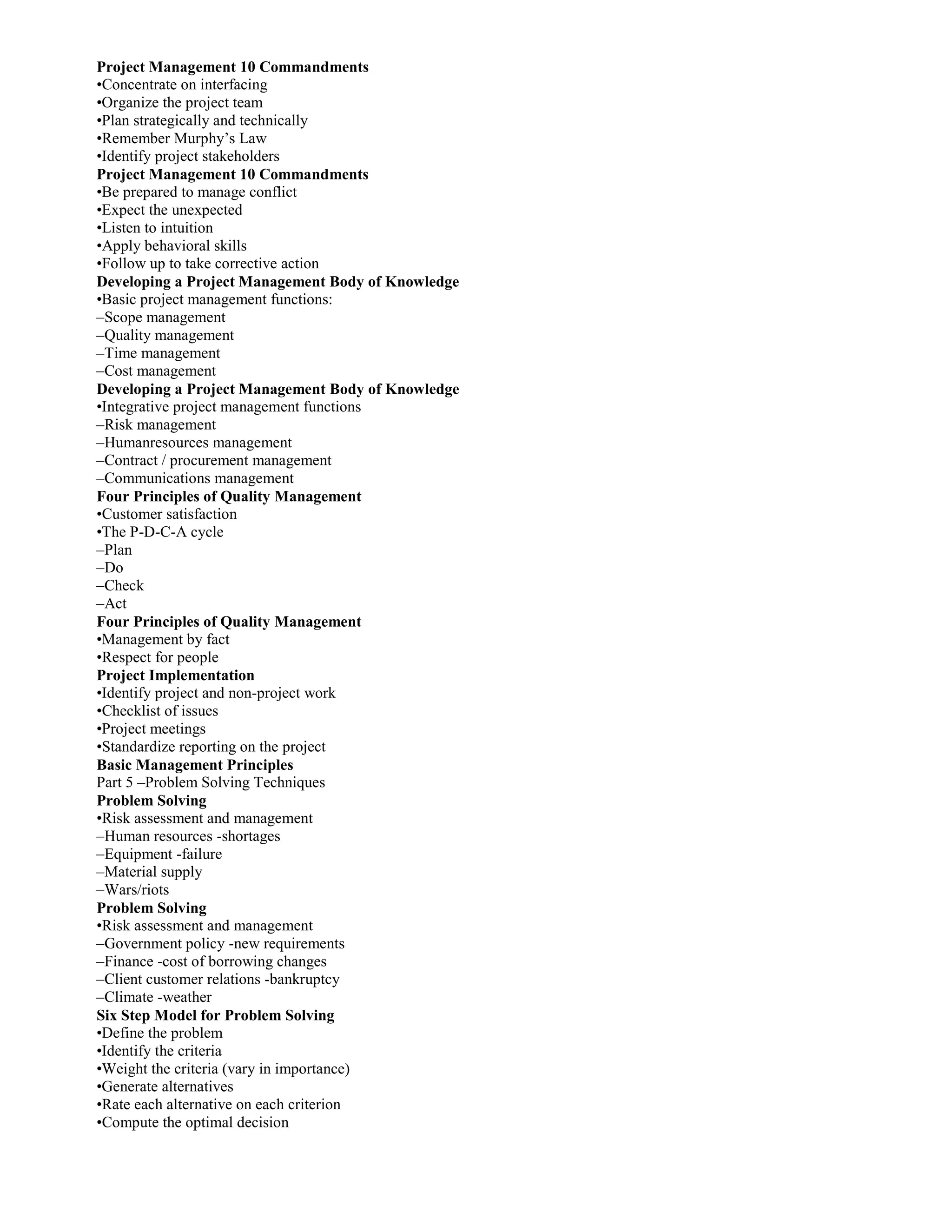 Basic management principles | PDF