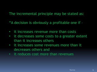 Decision Making in Business: Basic managerial economics tools | PPTX ...