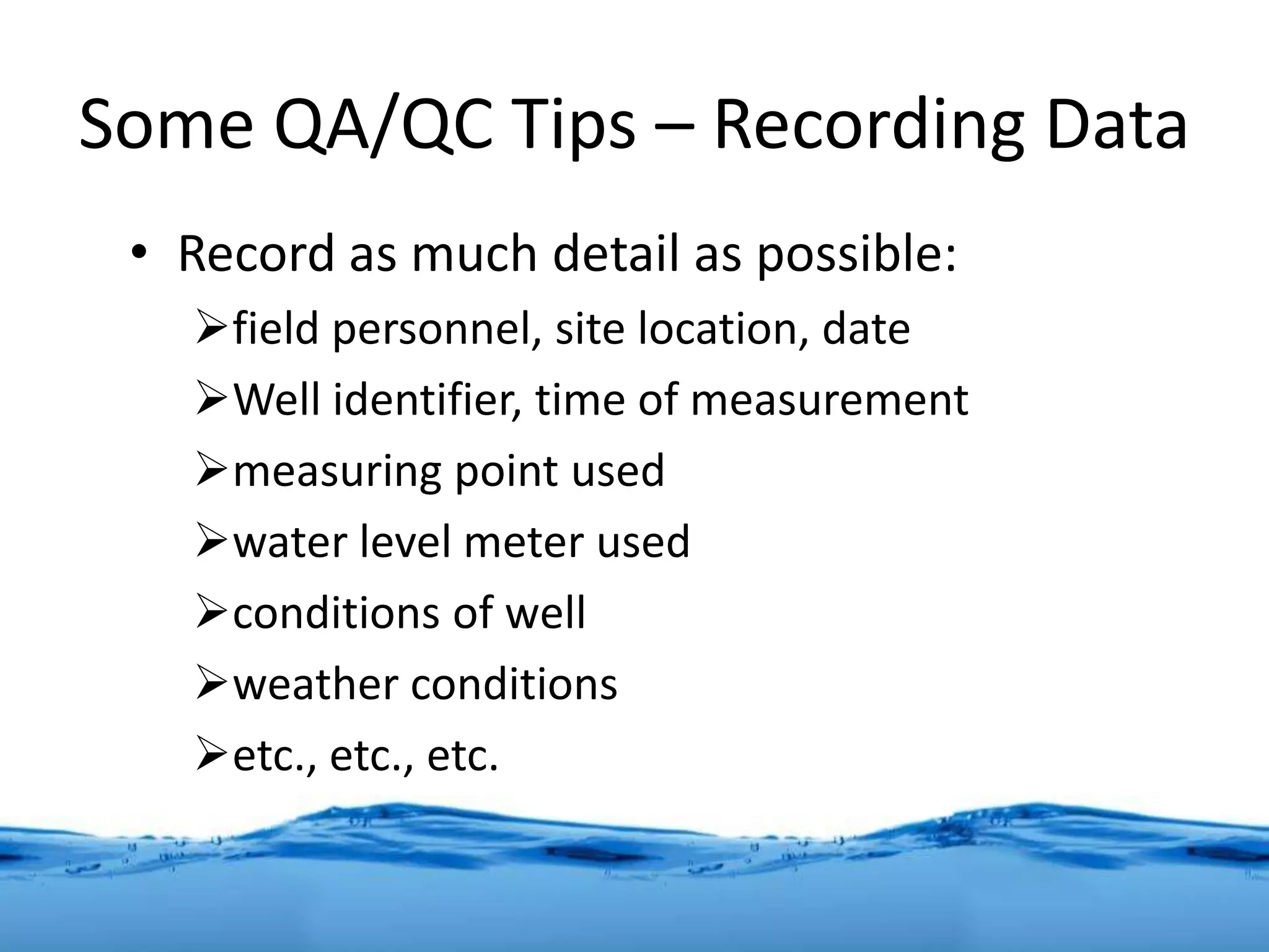Basic Manual Water Level Measurement | PPTX