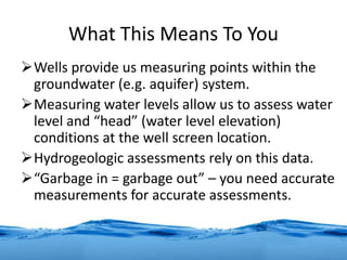 Basic Manual Water Level Measurement | PPTX