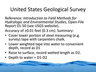 Basic Manual Water Level Measurement | PPTX