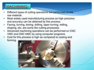 Basic manufacturing process | PPTX
