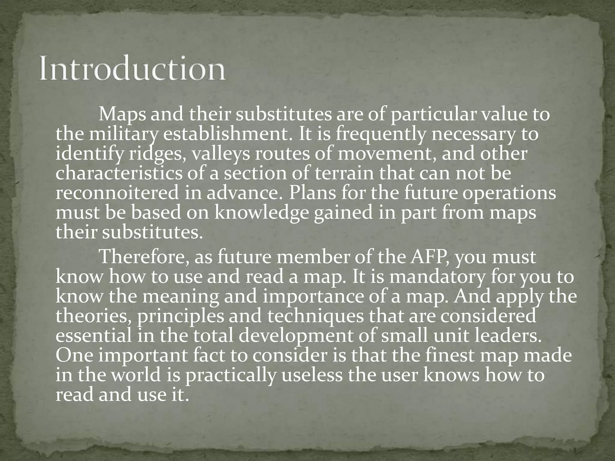 Basic map reading | PPTX