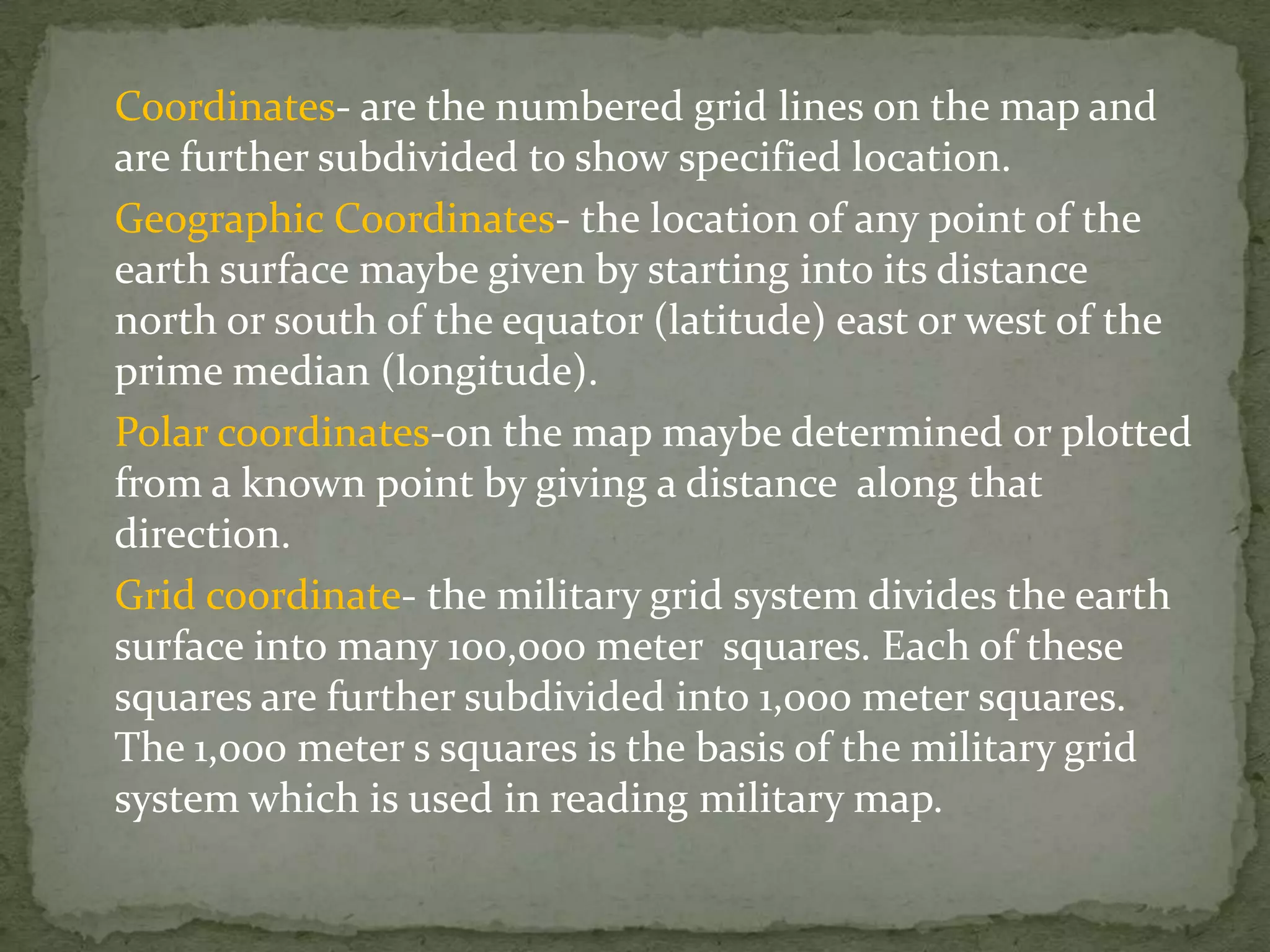 Basic map reading | PPTX