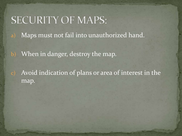 Basic map reading | PPTX | Maps & Navigation