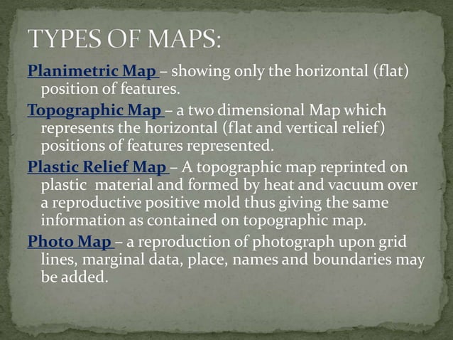 Basic map reading | PPTX | Maps & Navigation