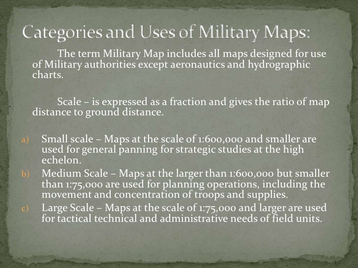 Basic map reading