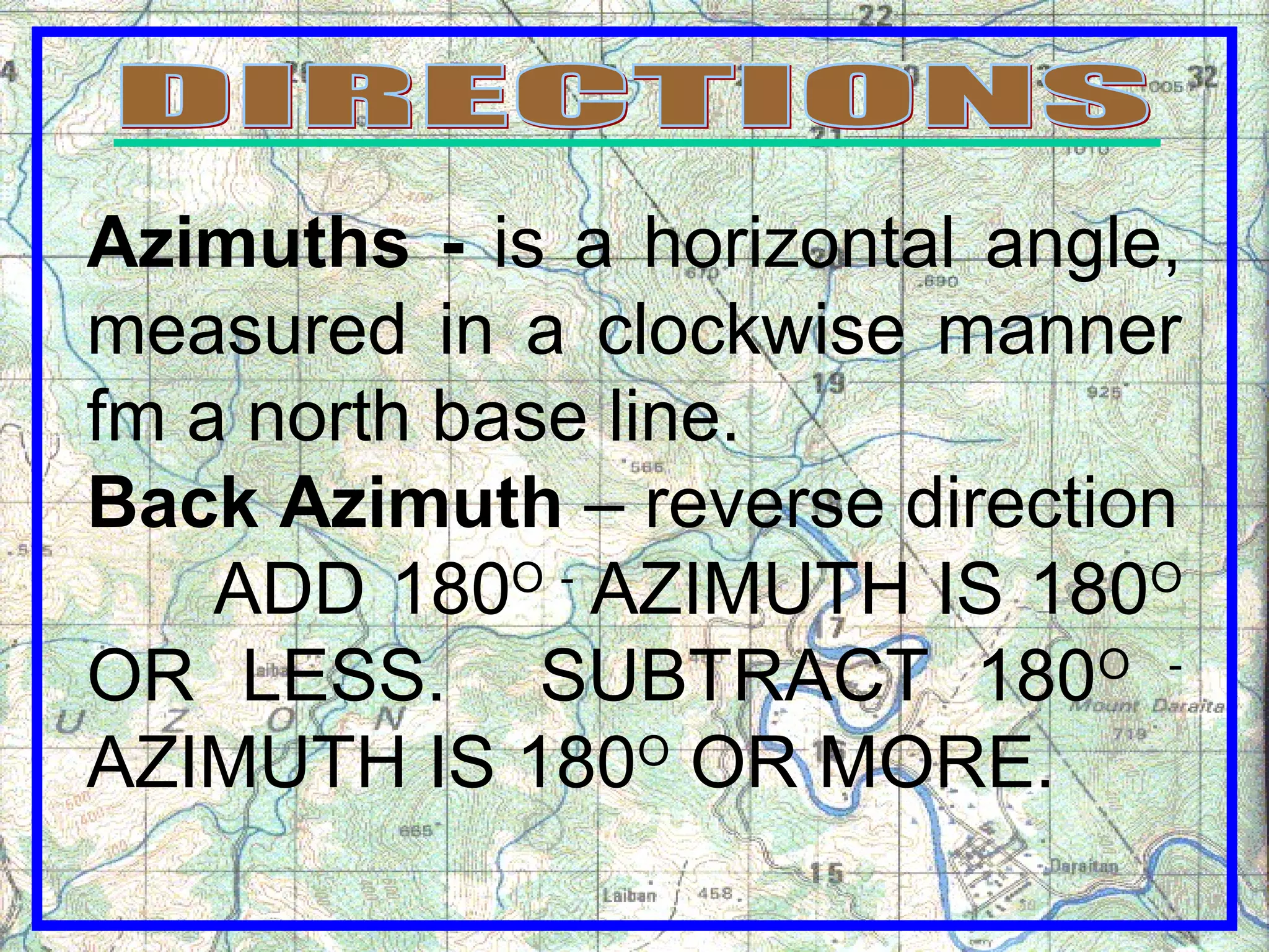 Basic map reading | PPT