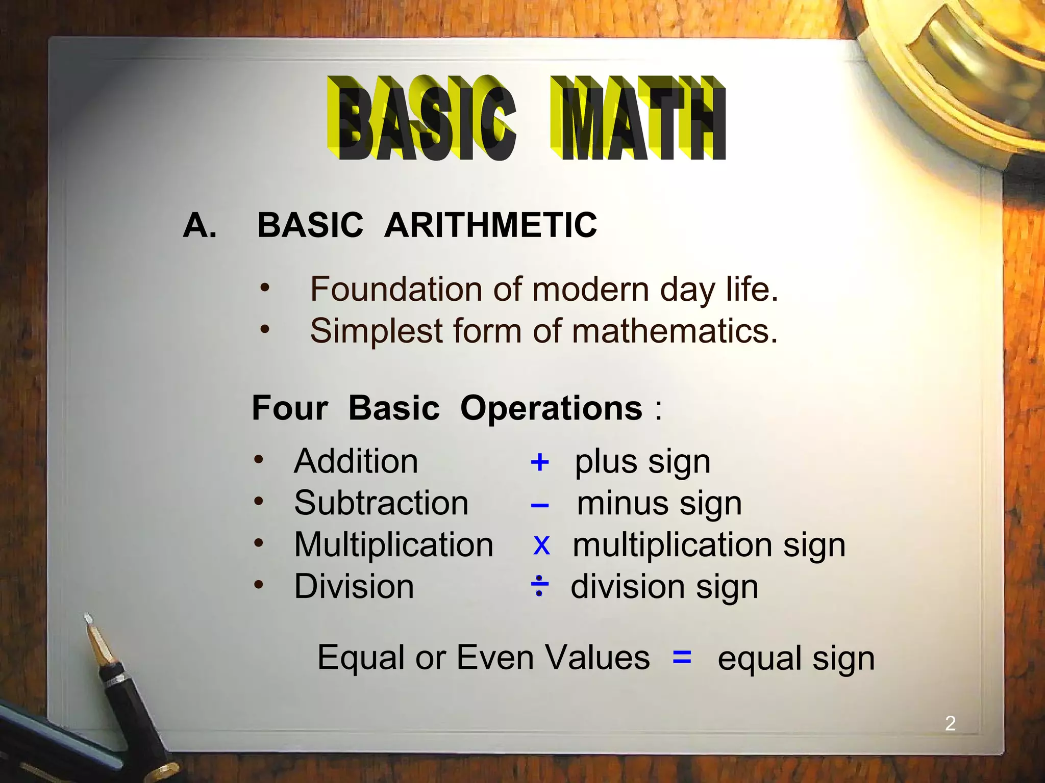 Basic math | PPT